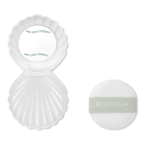 ECOTOOLS Sea Gems Pearl Powder Puff + Travel Case