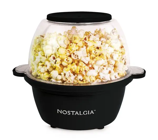 NOSTALGIA 2-qt Stainless Steel Stirring Popcorn Popper