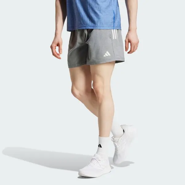 Adidas Own The Run Shorts - Grey Six / White Melange
