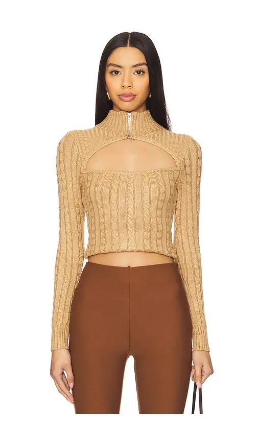 Superdown Tanya Cut Out Sweater