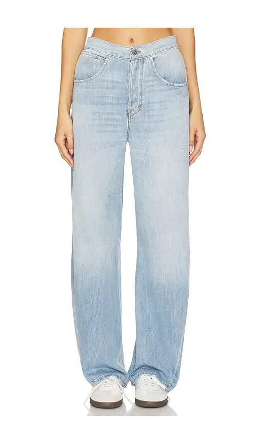 LOVERS AND FRIENDS Light Engine Low Rise Twist Seam Jeans