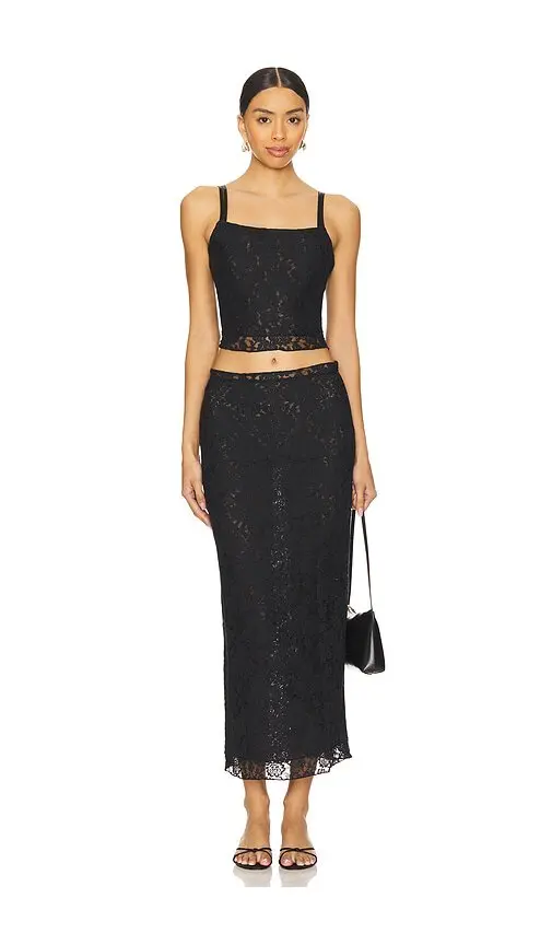 Superdown Amalie Lace Skirt Set
