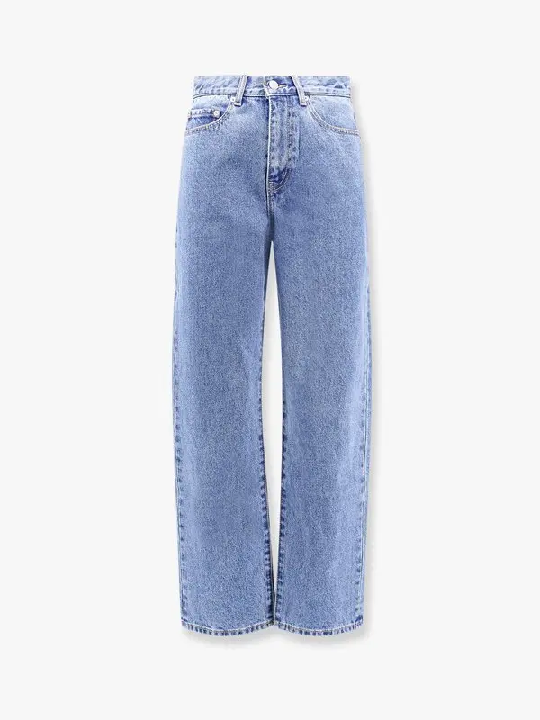 DUNST Cotton Jeans With Logo Patch