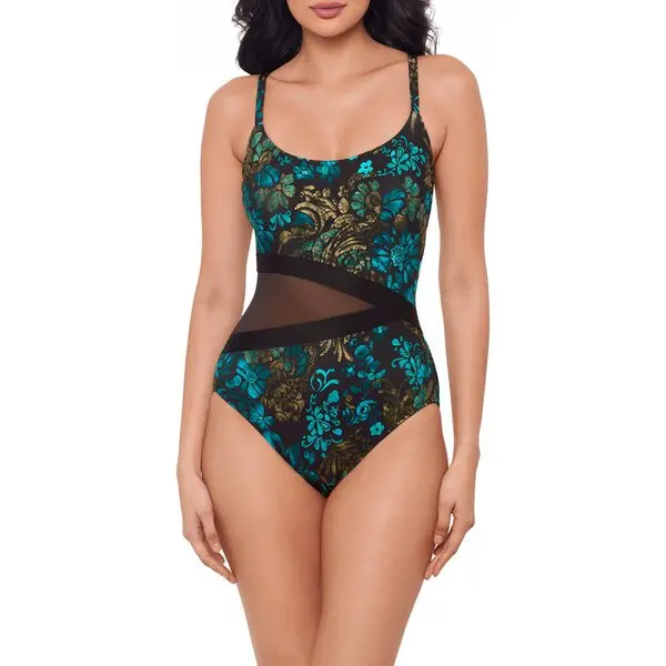 MIRACLESUIT® Flor De Mare Floral One-piece Swimsuit