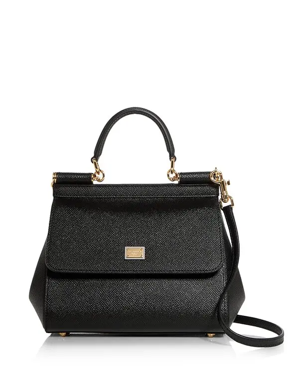 Dolce & Gabbana Medium Sicily Handbag - Black