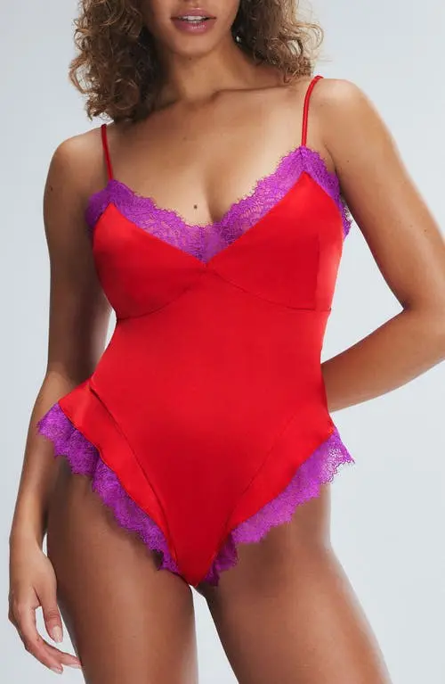SAVAGE X FENTY Fire Desire Lace Sleep Teddy