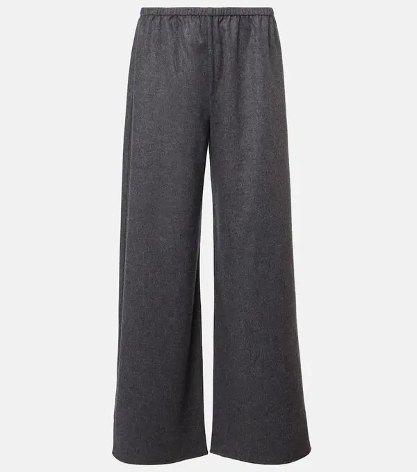 Asceno Austin Wool And Cashmere Straight Leg Pants