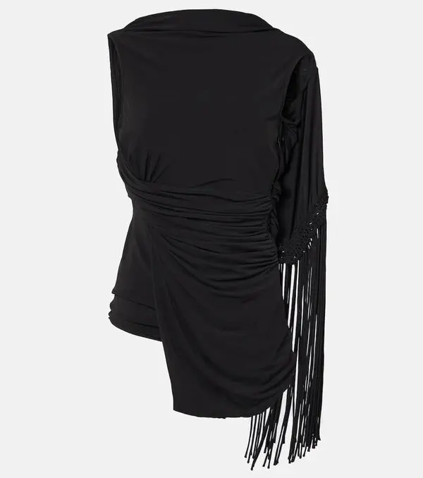 Faithfull The Brand Laon Draped Top With Macramé Trim