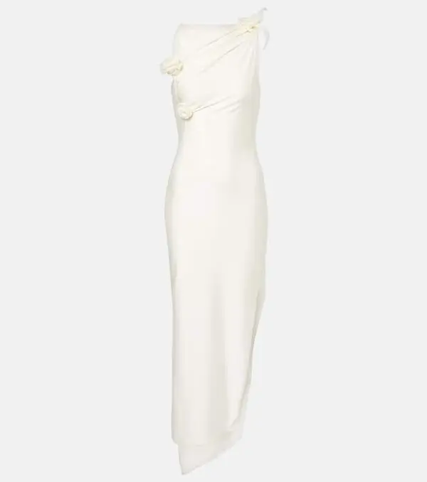 Coperni Embroidered Asymmetric Maxi Dress