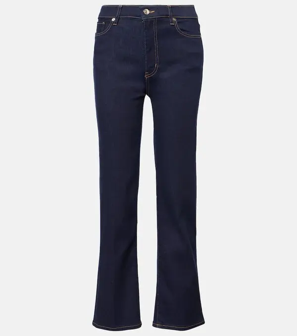 FRAME Le Sleek High-rise Straight Jeans