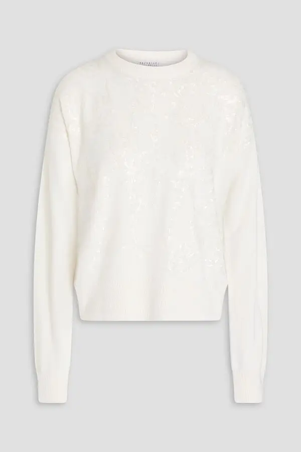 Brunello Cucinelli Sequin-embellished Sweater