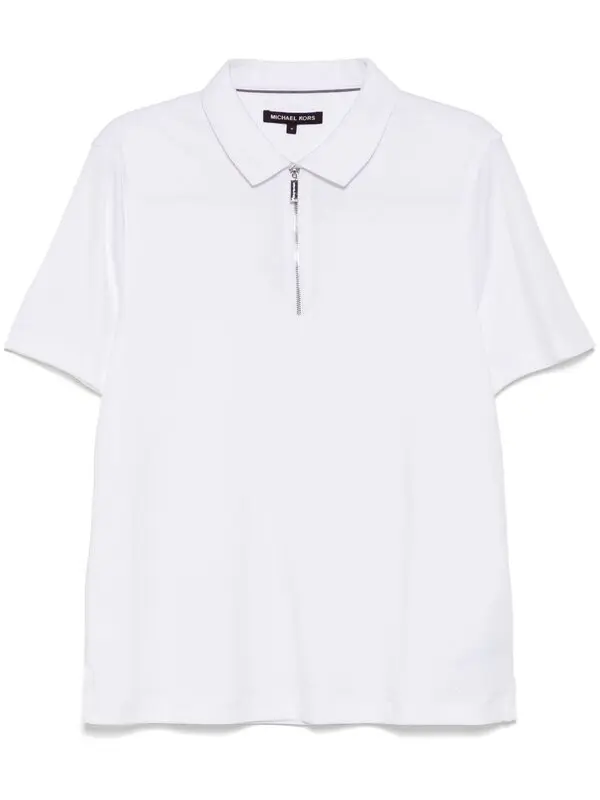 Michael Kors Sleek Polo Shirt In White 45% Off Editorialist