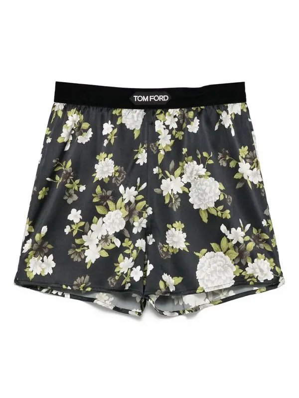 TOM FORD Silk-blend Pyjama Shorts - Black