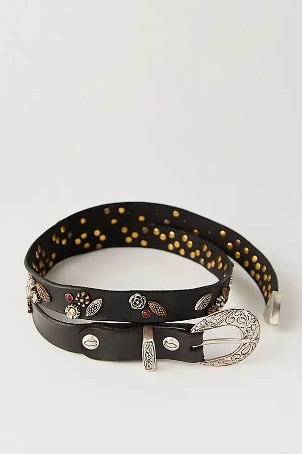 CAMPOMAGGI Allora Embellished Leather Belt