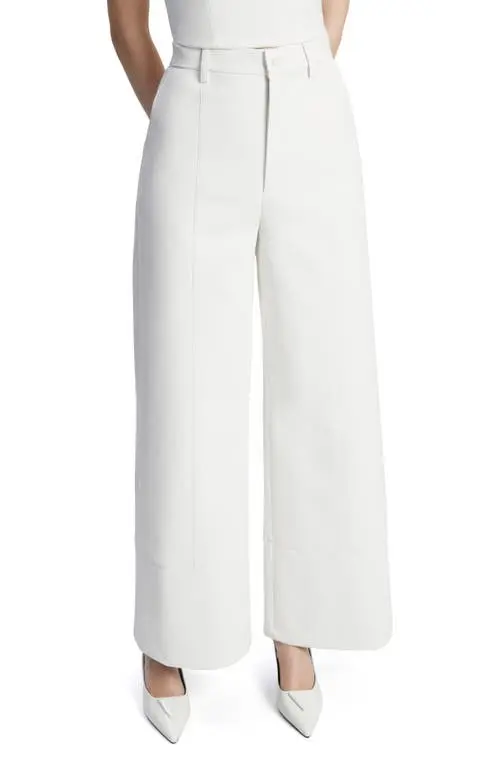 Bardot Marlowe Faux Leather Wide Leg Pants
