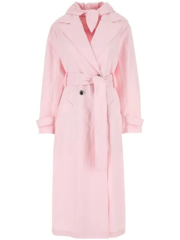 Givenchy Hooded Trench Coat - Pink