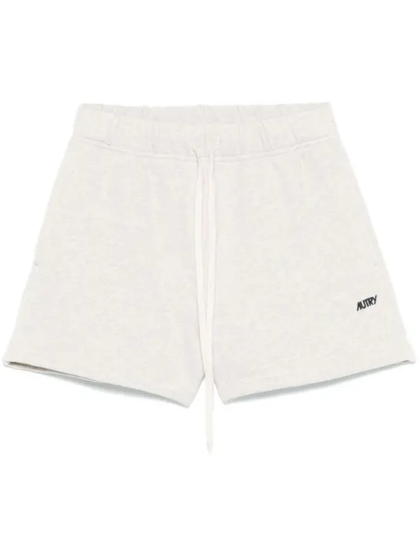 AUTRY Embroidered Logo Shorts - Grey
