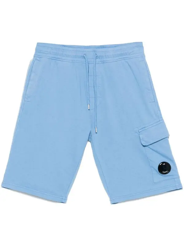 C.P. COMPANY Lens-detail Cargo Shorts - Blue