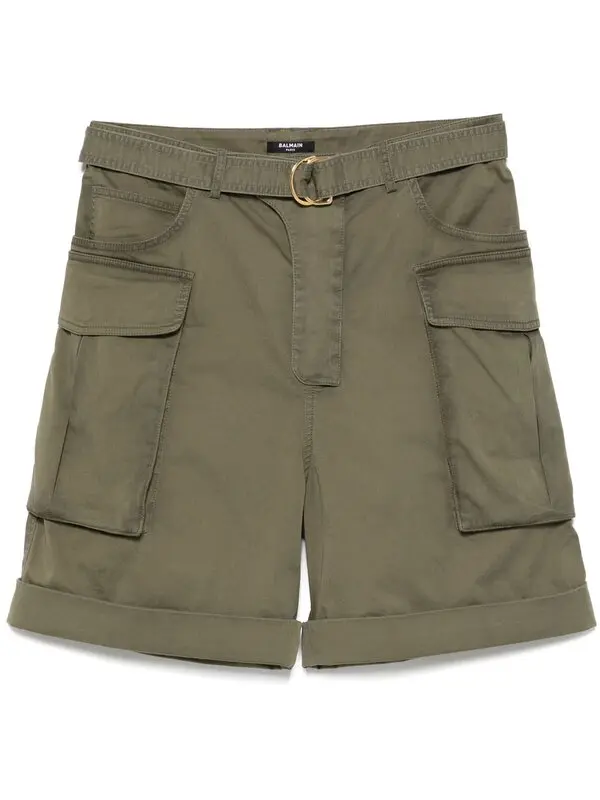 Balmain Cargo Shorts - Green