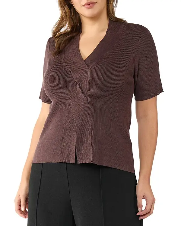ESTELLE Barony Twist Front Knit Top