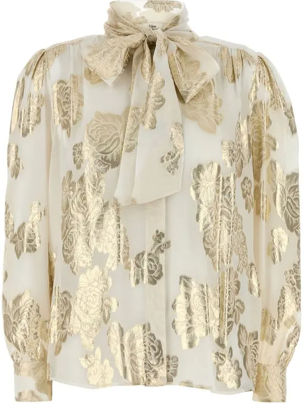 Chloé Gathered Blouse