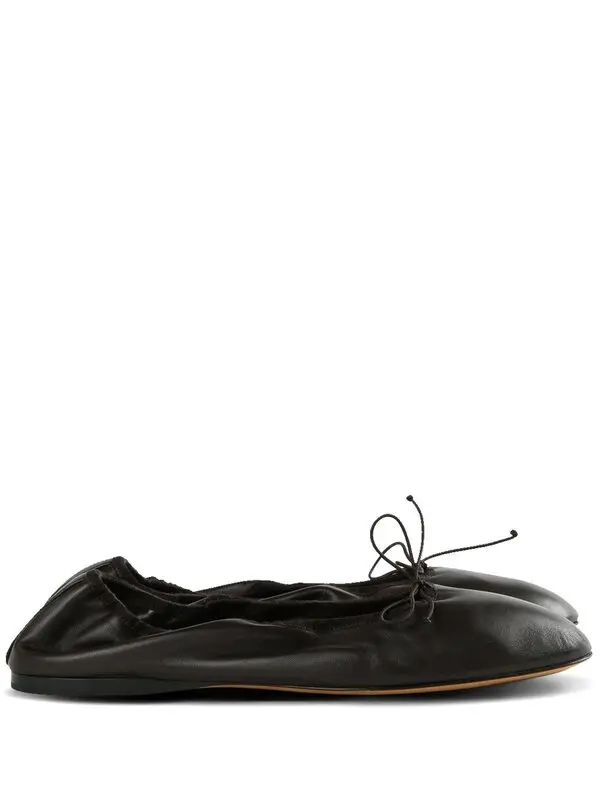 THE ROW Ballerina Flats - Black