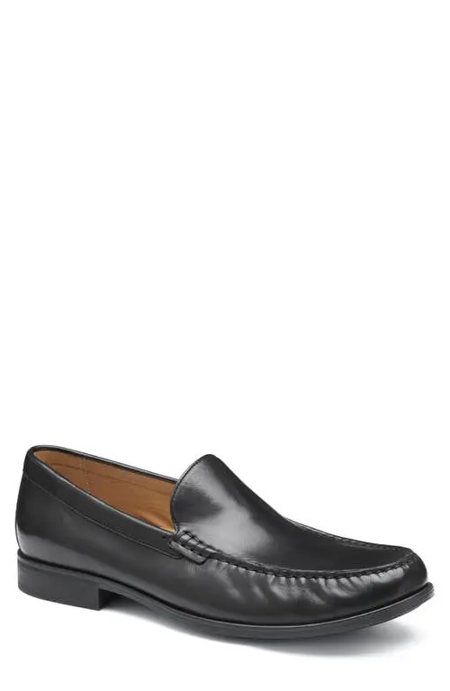 Johnston & Murphy Harrison Moc-toe Loafer - Black Glove Leather