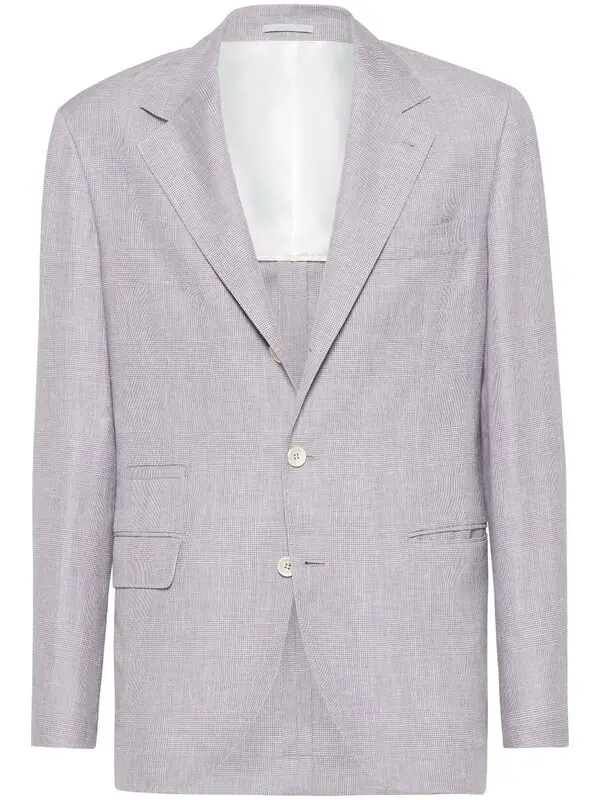 Brunello Cucinelli Prince Of Wales Check Blazer