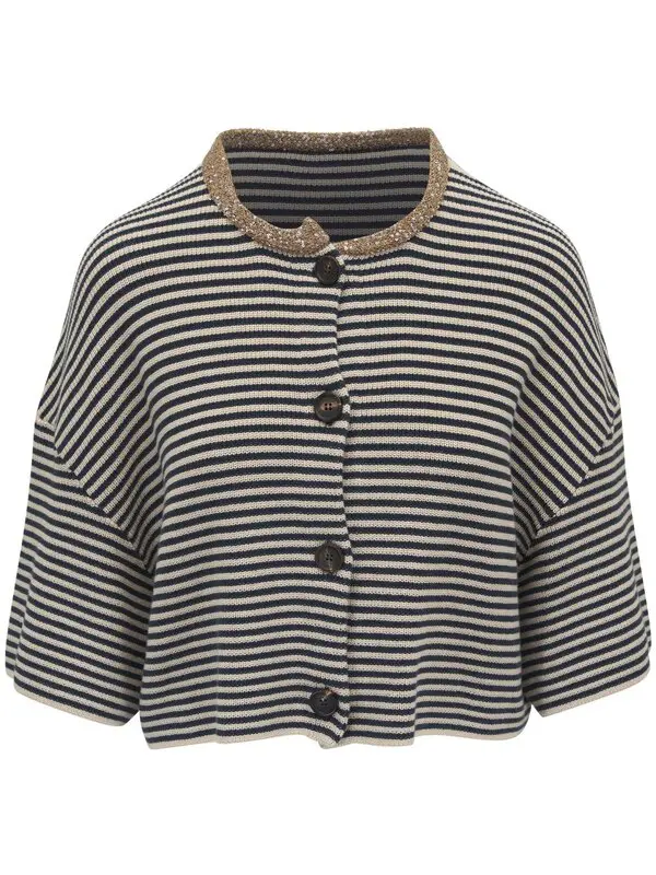 Brunello Cucinelli Striped Cardigan