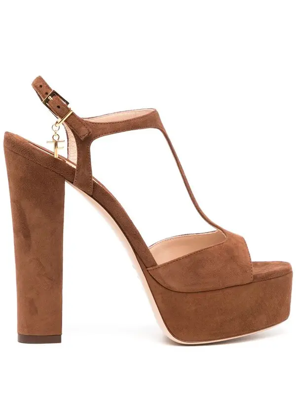 TOM FORD 130mm Angelina Sandals - Brown