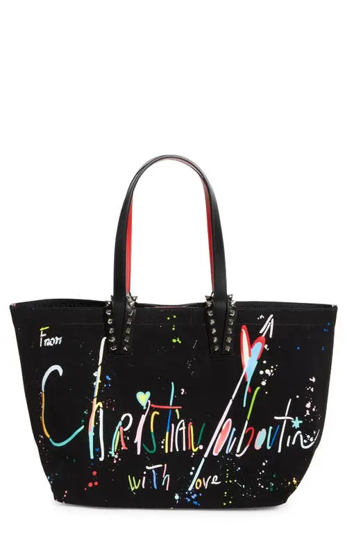 CHRISTIAN LOUBOUTIN Small Cabata Tote - Black