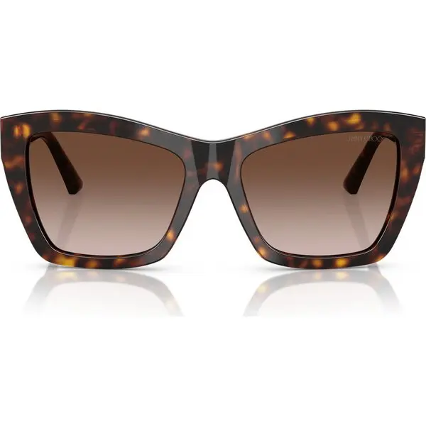 JIMMY CHOO 54mm Cat Eye Sunglasses - Havana