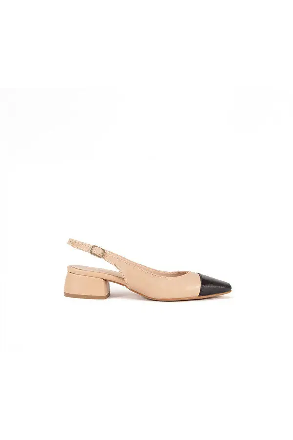 MENINA STEP Berta Slingbacks With Cap Toe