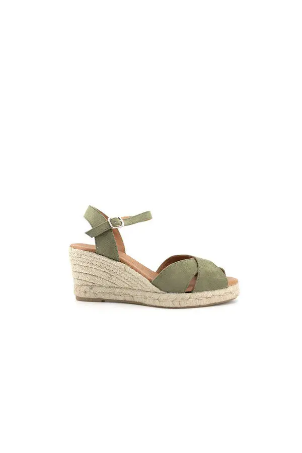 MENINA STEP Jimena Crisscross Medium Espadrille Wedges