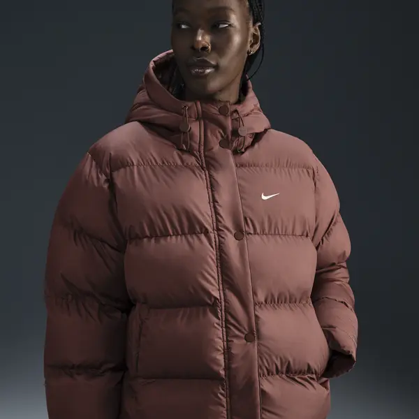 Nike Sportswear Metro Puffer Therma-Fit Loose Hooded Jacket In