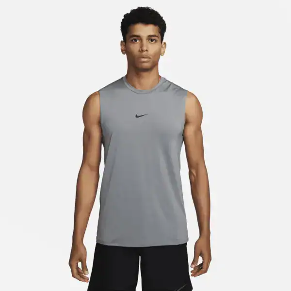 Nike Pro Dri-Fit Slim Sleeveless Top Grey Editorialist