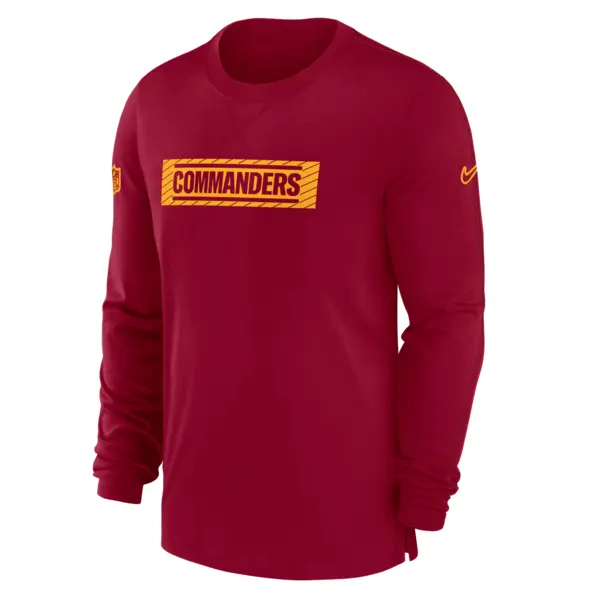 Nike Washington Commanders Sideline Player Team Issue Dri-fit Long-sleeve Top - Red