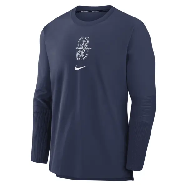 Nike Seattle Mariners Authentic Collection Player Dri-fit Mlb Pullover Jacket