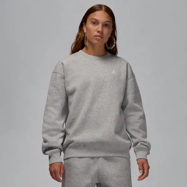 JORDAN Brooklyn Fleece Crew-neck Sweatshirt - Grey