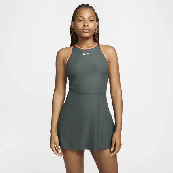 Nike Court Slam Dri-Fit Tennis Dress - Green | Editorialist