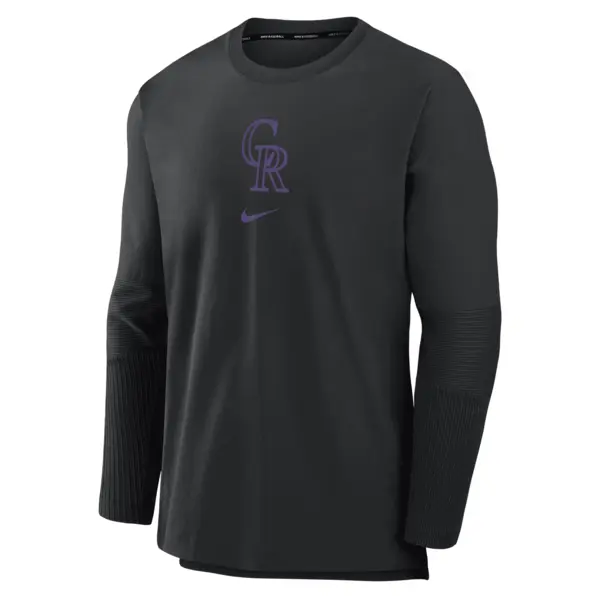 Nike Colorado Rockies Authentic Collection Player Dri-fit Mlb Pullover Jacket
