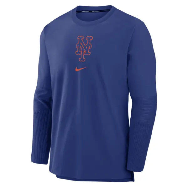 Nike New York Mets Authentic Collection Player Dri-fit Mlb Pullover Jacket