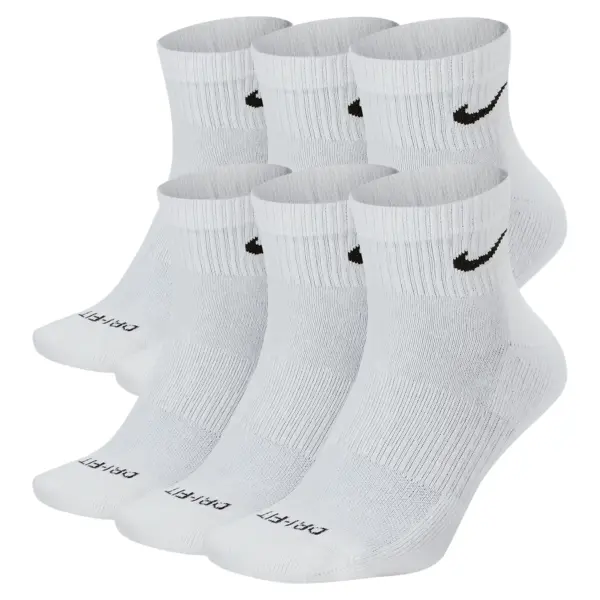 Nike Everyday Plus Cushioned Training Ankle Socks - White