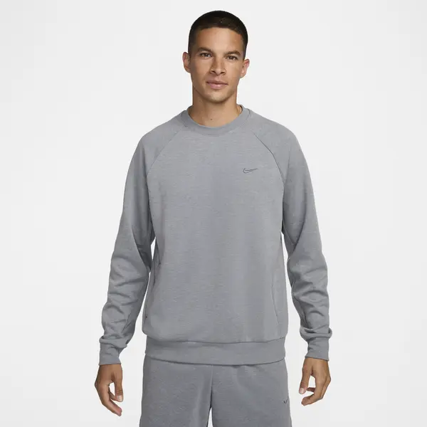 Nike Primary Fleece Dri-fit Uv Performance Crew - Grey