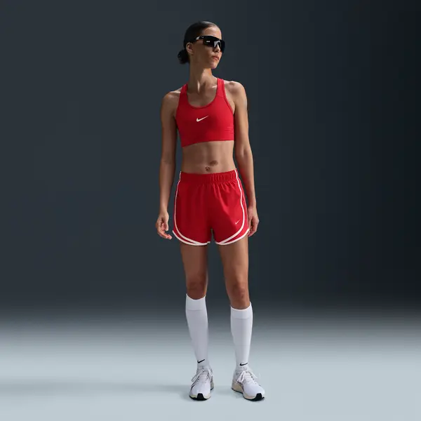Nike Tempo Dri-fit Mid-rise Brief-lined Running Shorts - Red