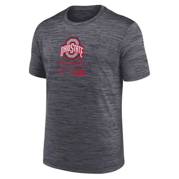 Nike Ohio State Buckeyes Campus Center Block Velocity Dri-fit College T-shirt