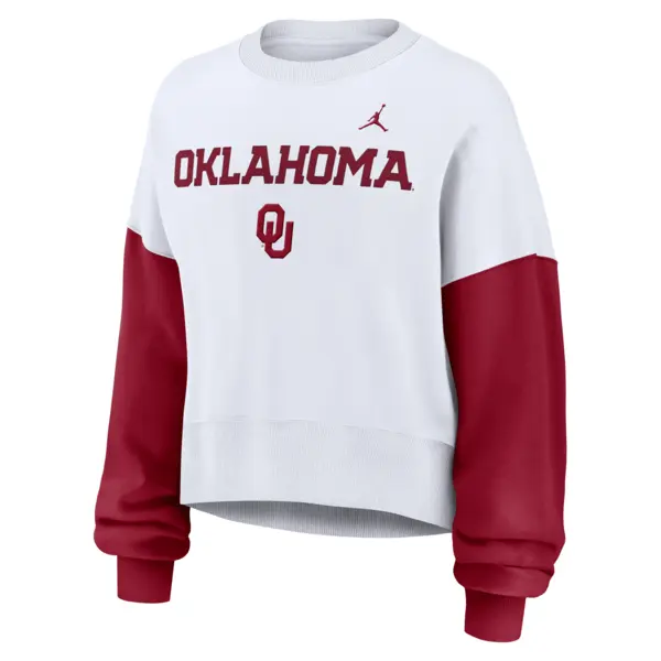JORDAN Oklahoma Sooners Primetime College Pullover Crew