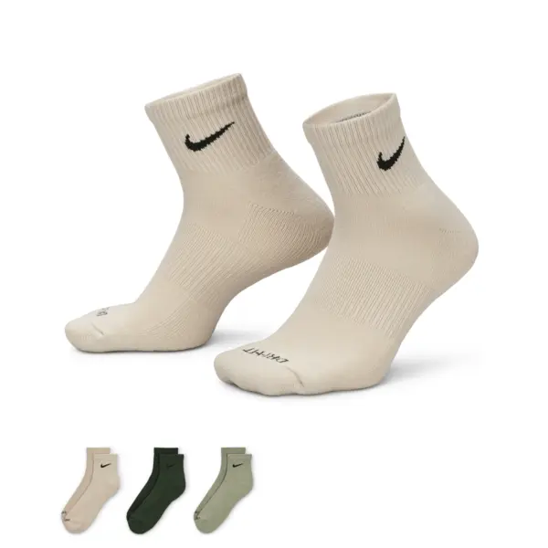 Nike Everyday Plus Cushioned Training Ankle Socks - Multicolor