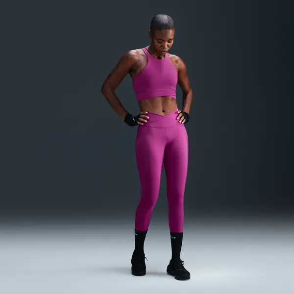 Nike One Wrap High-waisted 7/8 Leggings - Purple