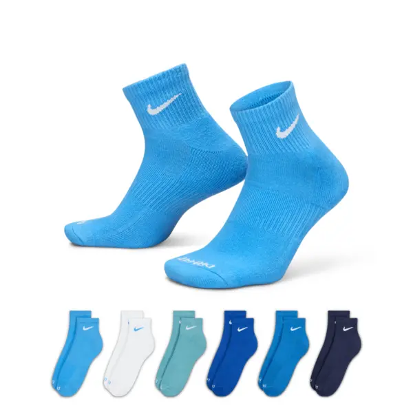 Nike Everyday Plus Cushioned Training Ankle Socks - Multicolor